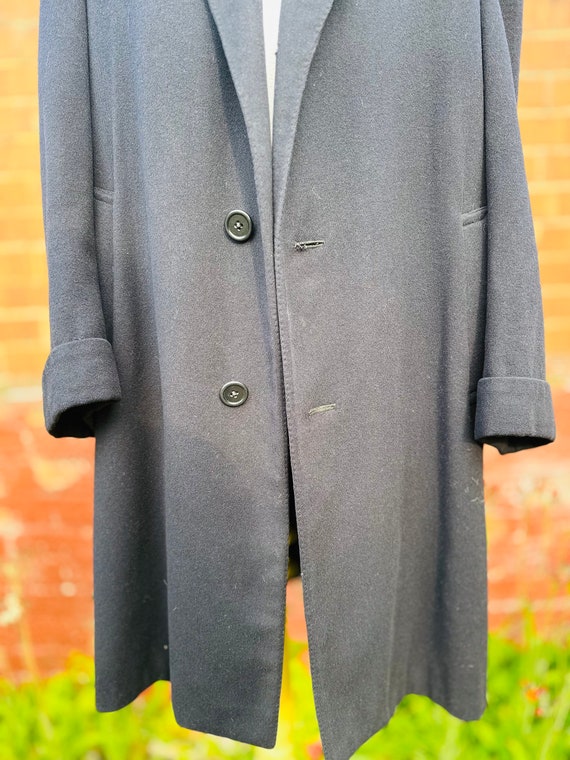 ORIGINAL 1960s Navy Wool Coat, True Vintage Overcoat,… - Gem