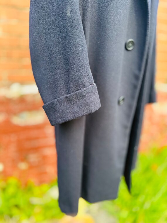 ORIGINAL 1960s Navy Wool Coat, True Vintage Overcoat,… - Gem