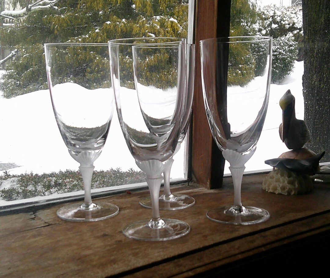 Gorham Newport Iced Tea Goblets Set of 4 Glasses 8 1/4" Tall Excellent ...