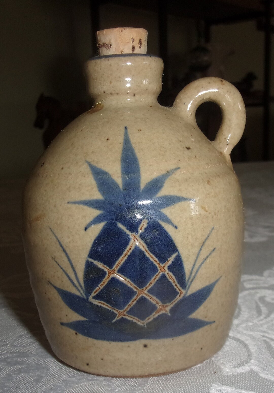Vintage Mahon Studio Art Pottery Stoneware Small Jug Vessel Pineapple 4 ...