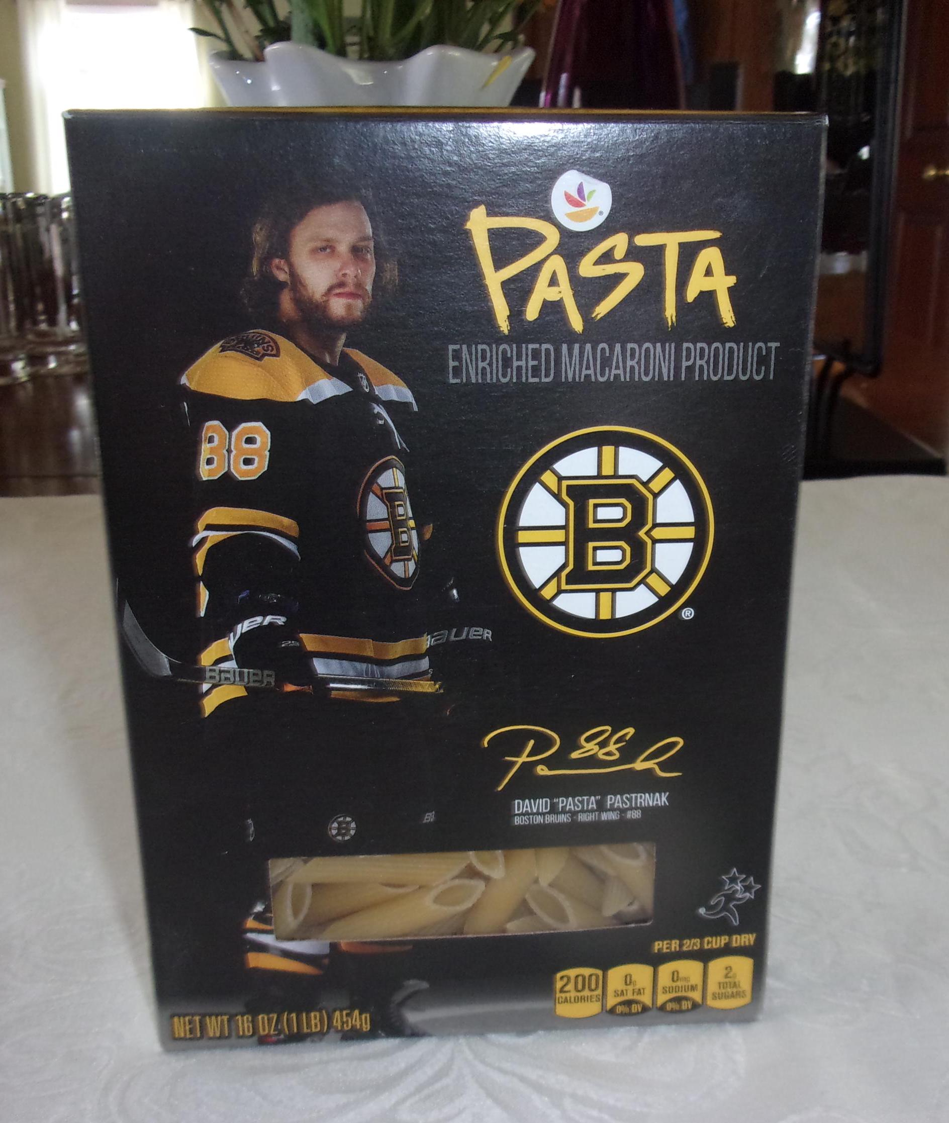 David Pastrnak Limited Edition Penne Pasta Boston Bruins Stop & Shop 1 ...