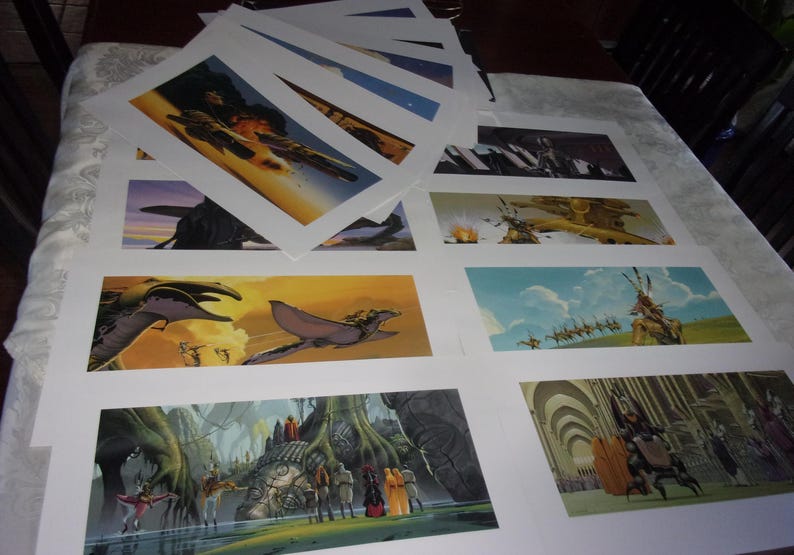 Star Wars Episode 1 Phantom Menace Doug Chiang Artwork 20 Lithographs ...