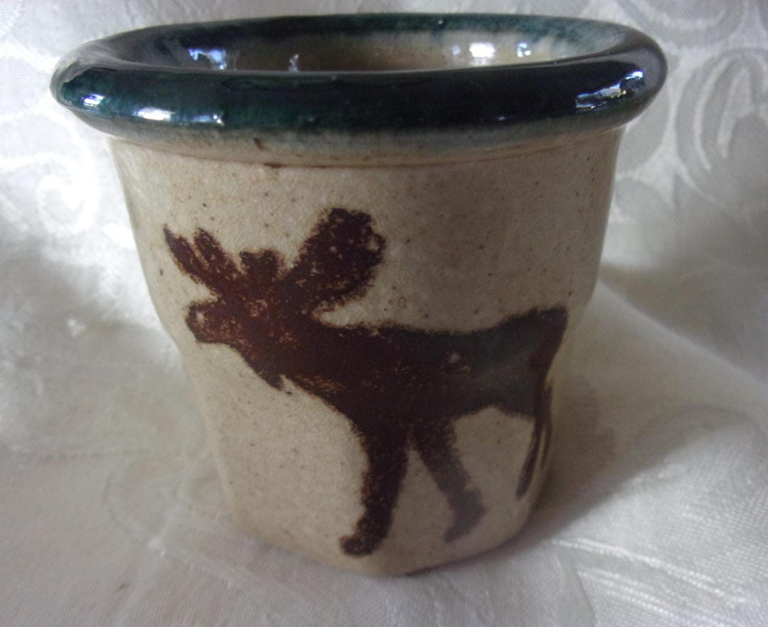 Vintage Monroe Salt Works Votive Toothpick Holder MOOSE Monroe Maine - Etsy