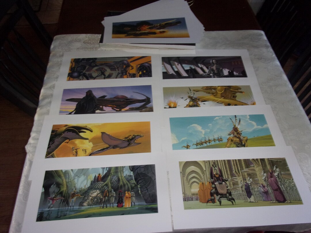 Star Wars Episode 1 Phantom Menace Doug Chiang Artwork 20 Lithographs ...