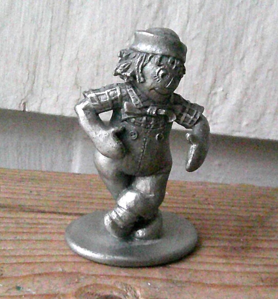 Rare 1978 Vintage Fine Pewter RAGGEDY ANDY Figurine Bobs-merrill Co. 2 ...