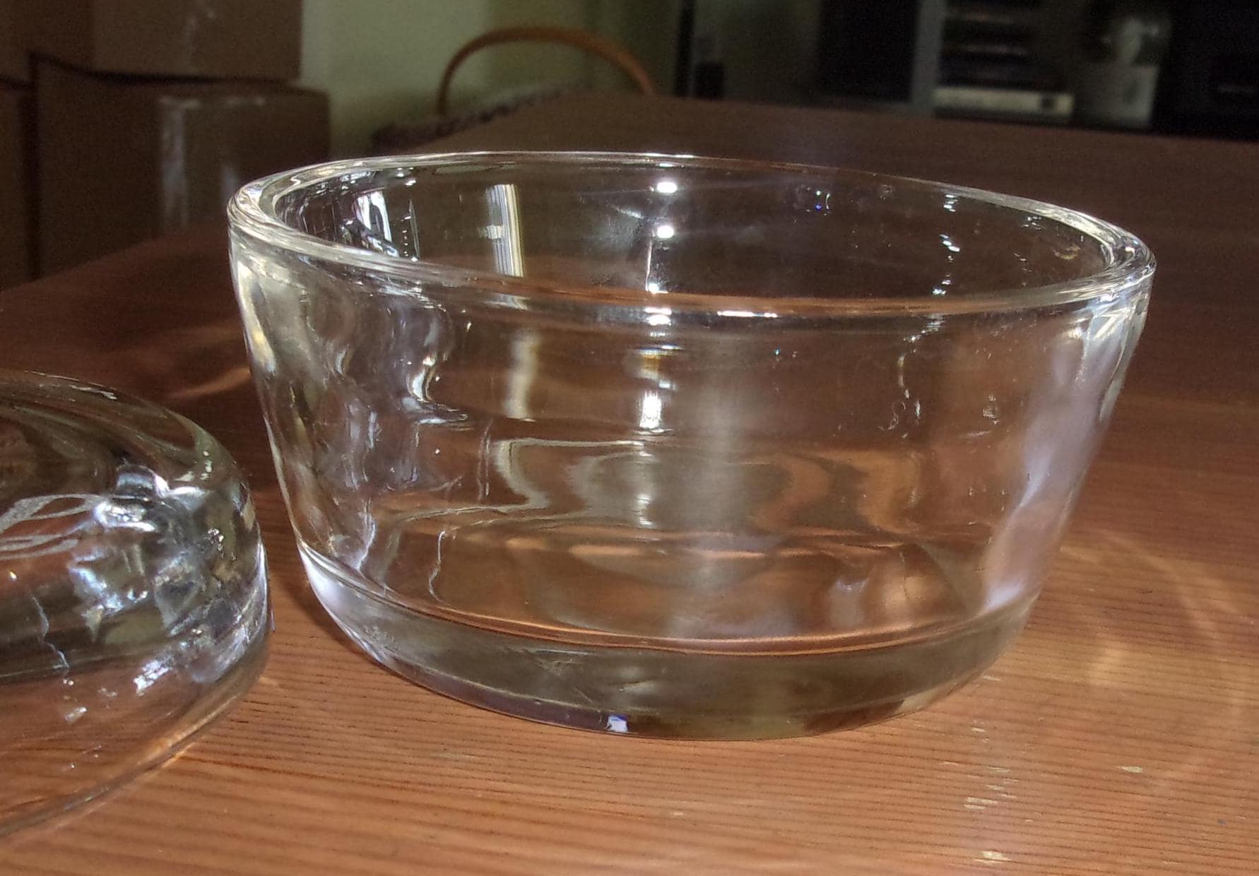 Vintage Jeanette Clear Glass Powder Trinket Dish W/ Fawn Signed NEW ...