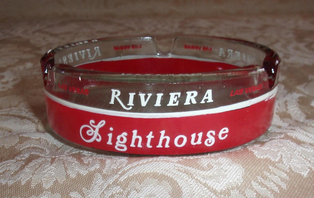Vintage Riviera Las Vegas Delmonico Cafe Noir Lighthouse Casino Glass ...