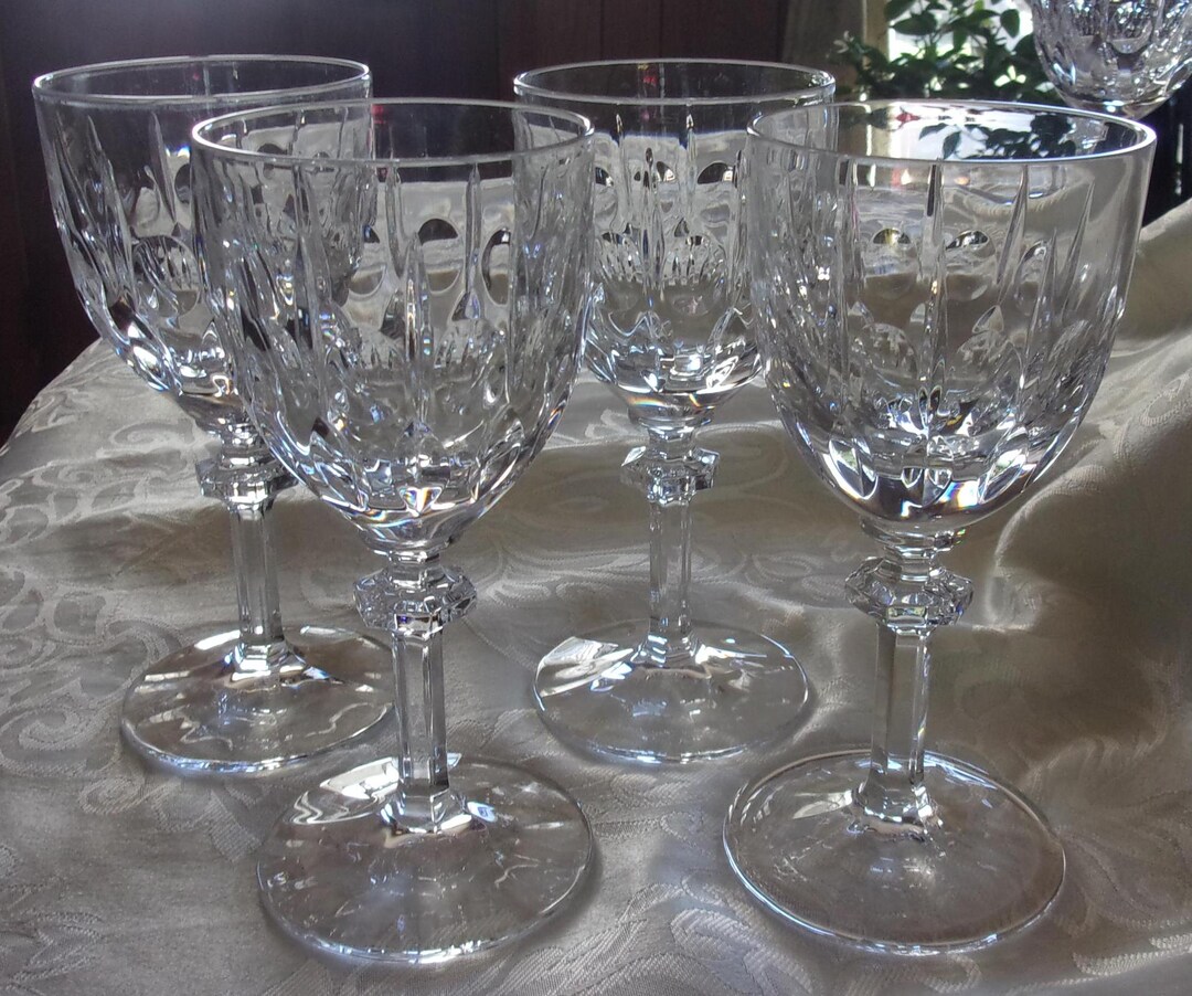 Gorham ASPEN Crystal Set of 4 Wine Glasses 6" X 2 3/4" - 5 OZ ...