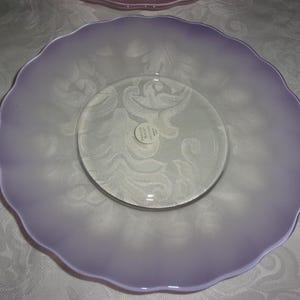 Multi Colors Vintage Princess House Cottage Tulip Scalloped 9 Plates ...