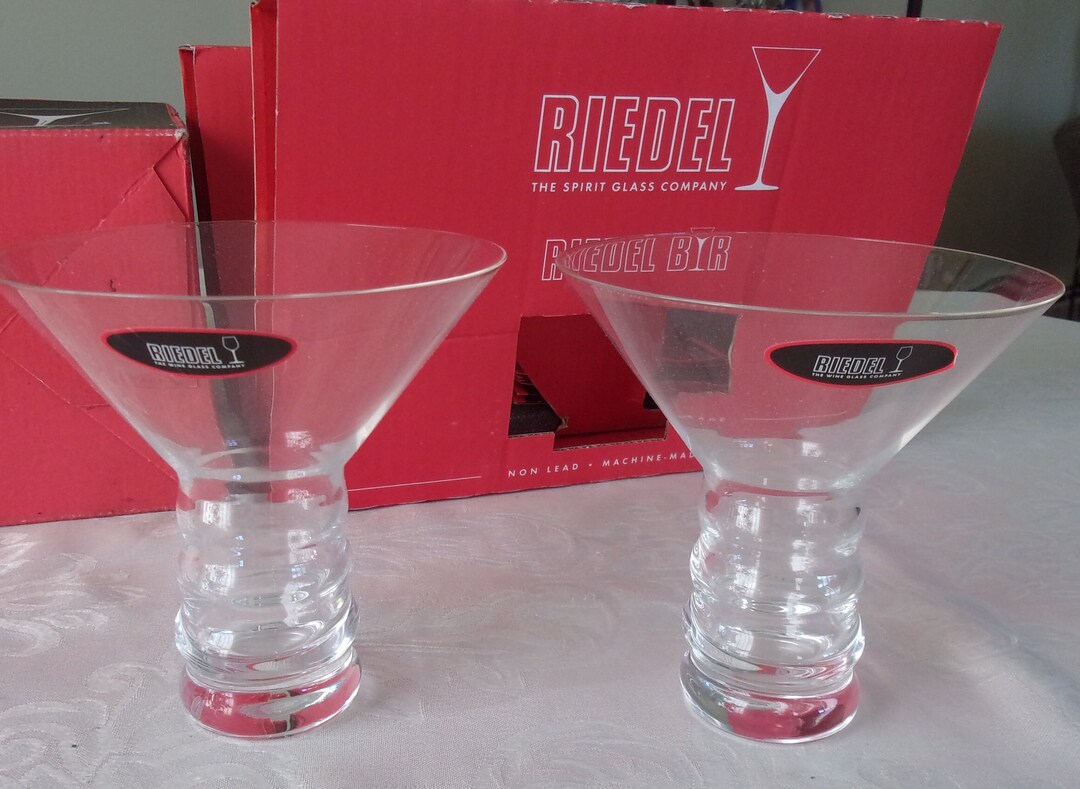Riedel Bar O Martini 2 Piece 0414/77 Martini Jars Glasses Germany NIB ...