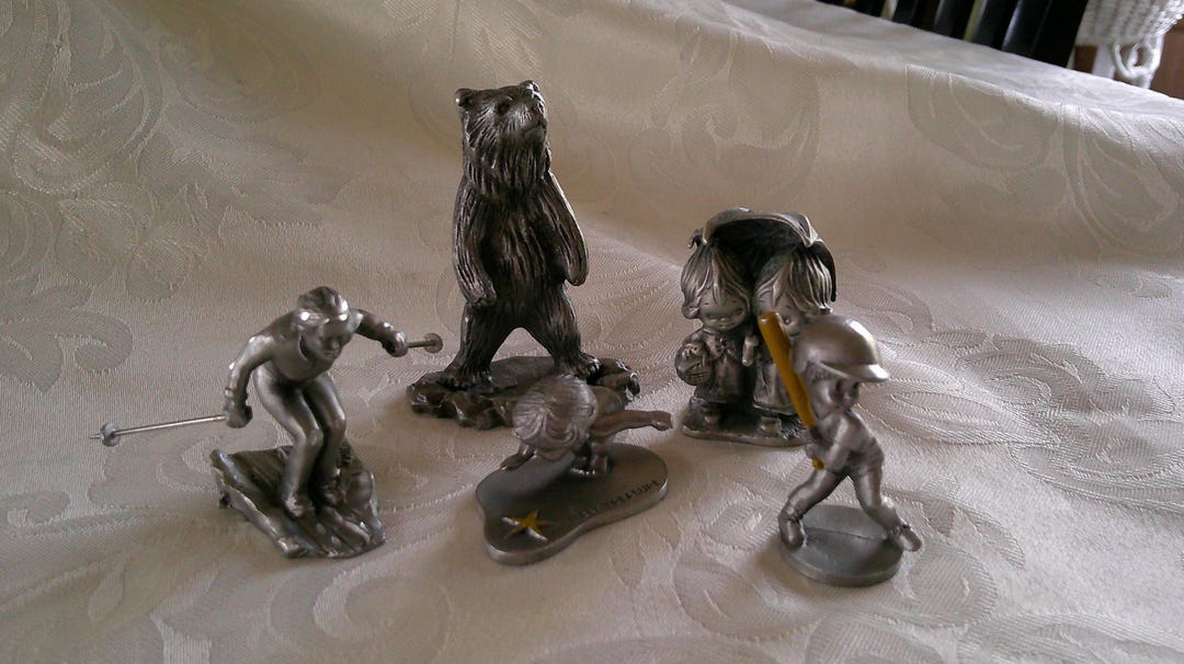 Vintage Lot Pewter Figurines Ray Lamb Rawcliffe Little Gallery 1980-90 ...