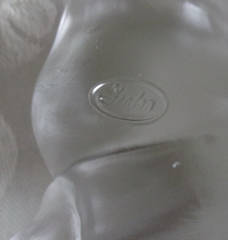 Vintage Fenton PRAYING CHILDREN Set Boy & Girl Clear Frosted Satin ...