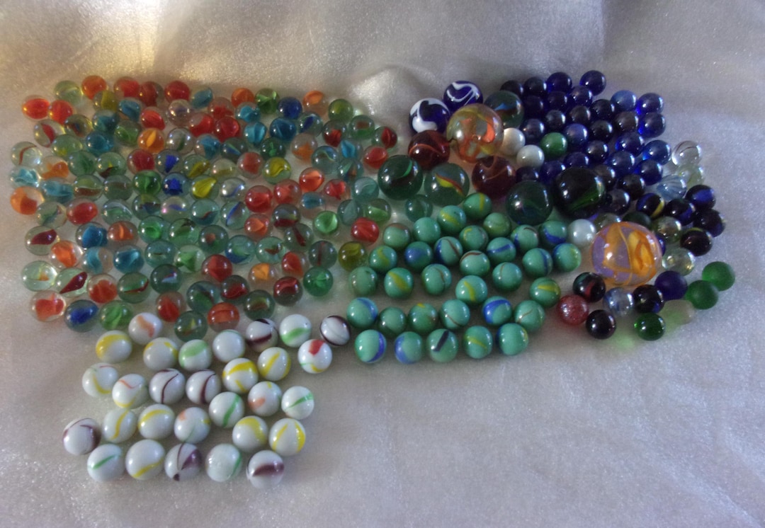 Vintage Glass Marbles Huge Lot Variety Size and Color 1980's - Etsy