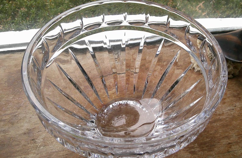 Lenox Full Lead Crystal "woodward”centerpiece Serving Bowl 8" Czech ...