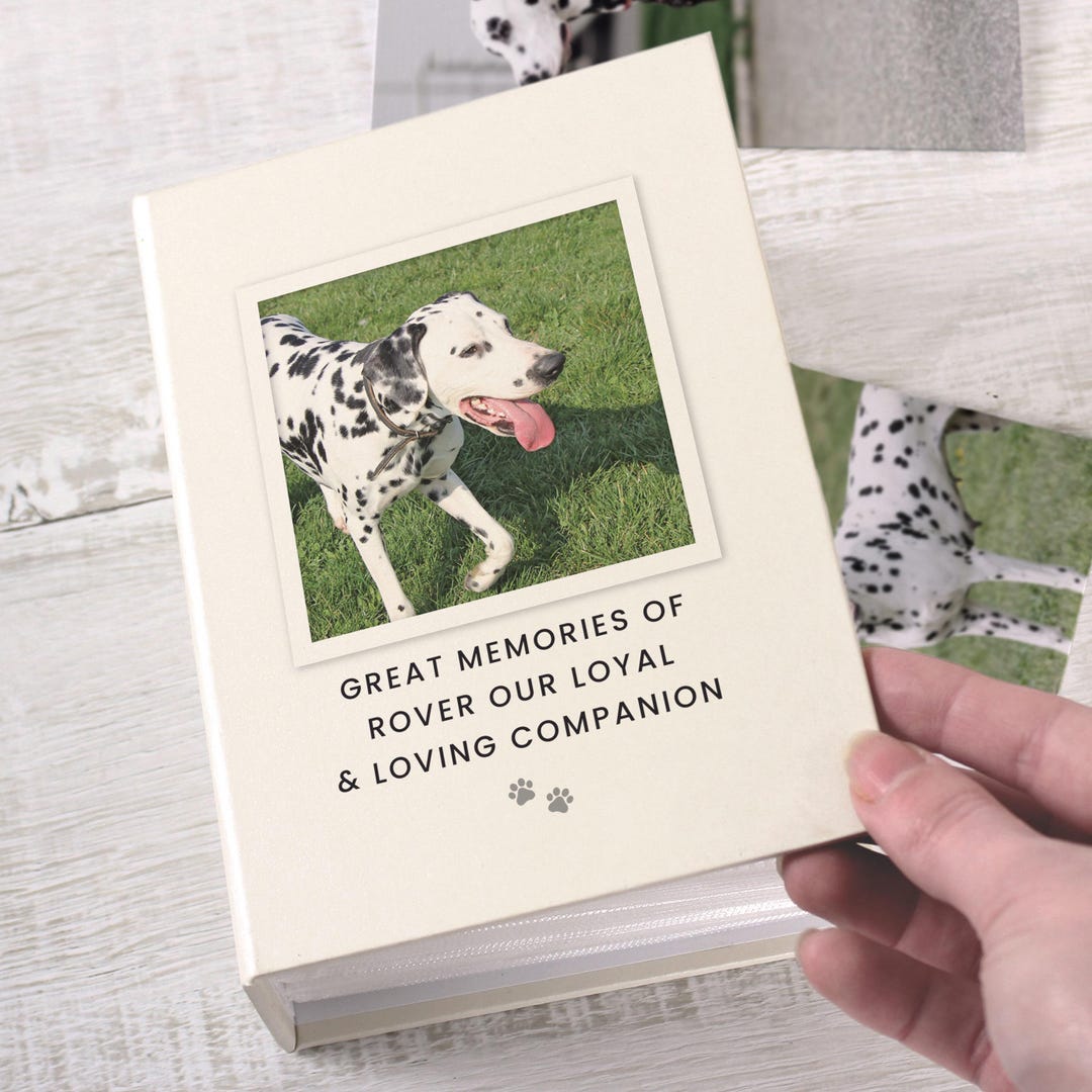 Personalised Pet Photo Upload 6x4 Album - Pet Lovers Keepsake, Dog ...