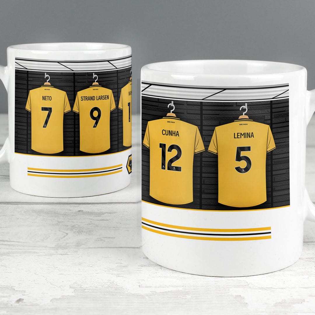 Personalised Wolverhampton Football Club Dressing Room Mug - Gift for ...