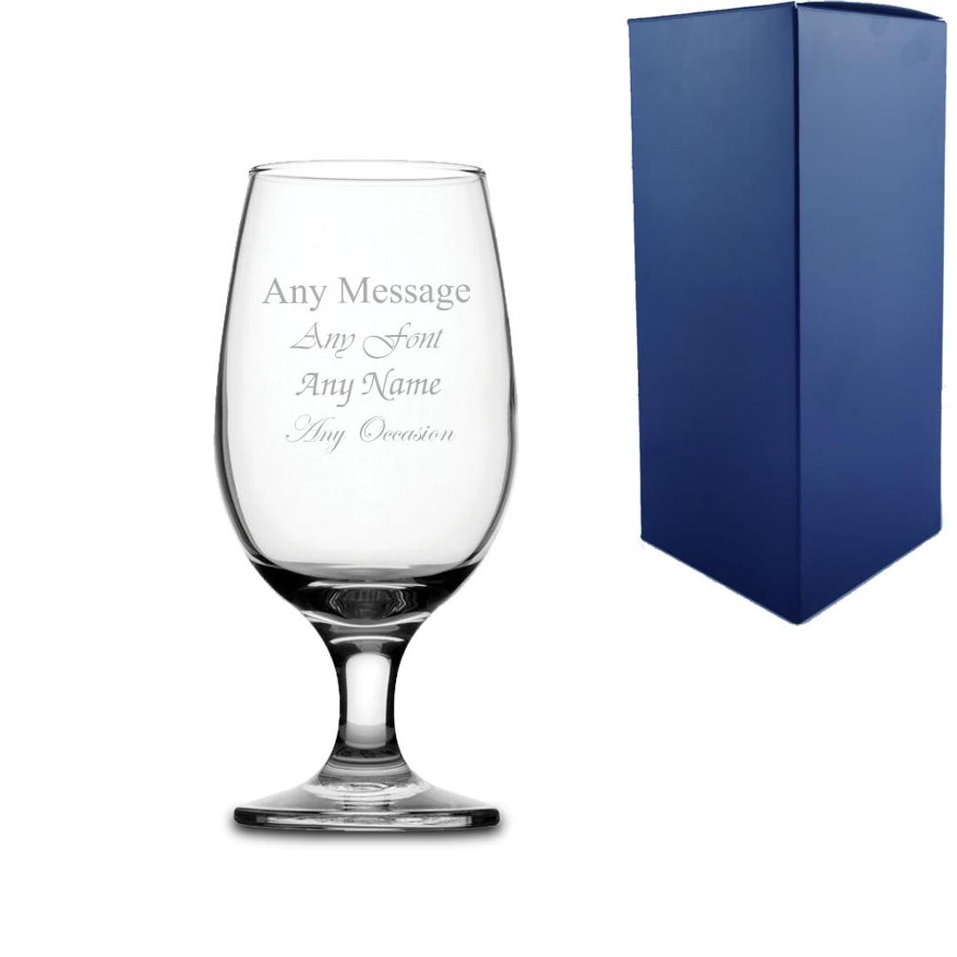 Personalised Engraved 12.5oz Maldive Cider Beer Glass With Gift Box ...