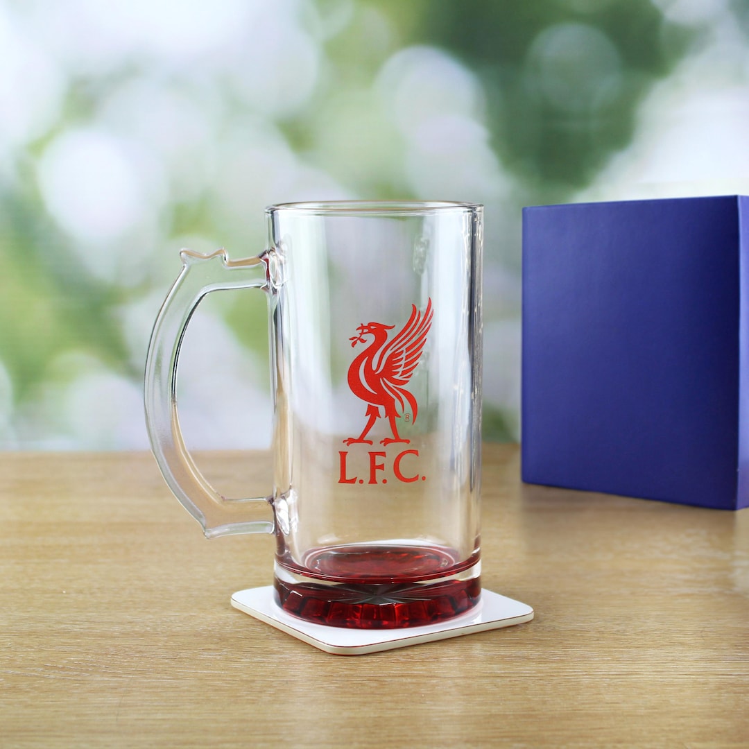Personalised Engraved Official Liverpool FC 20oz Beer Tankard With Gift ...