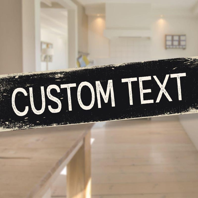 Long Thin Wall Sign - Etsy UK