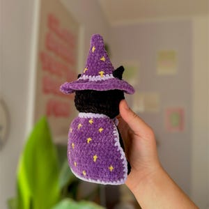 Witchy Kitty Crochet Pattern | Crochet Cat | Crochet Cat With Witch ...