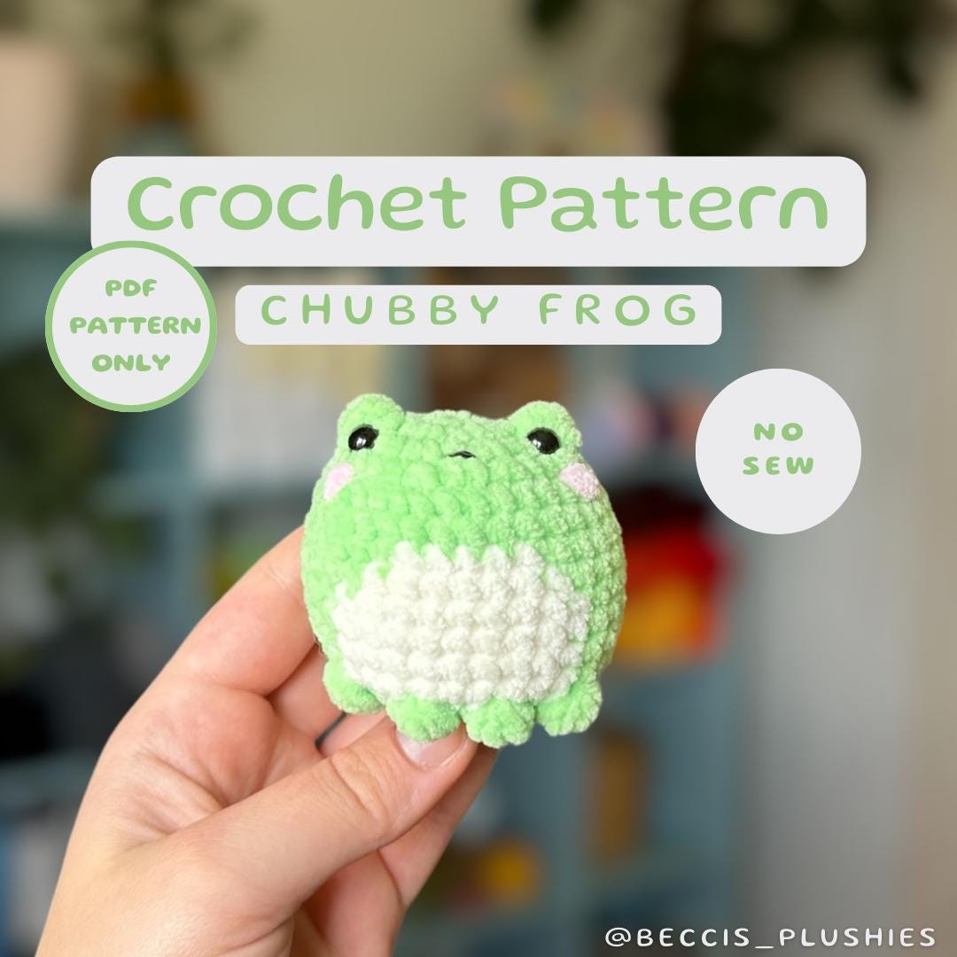 Chubby Frog Crochet Pattern - Etsy