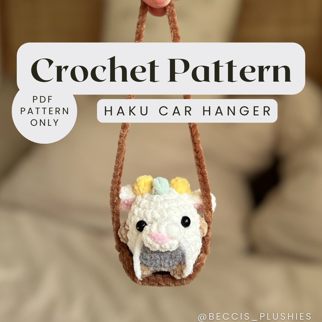 Haku Crochet Pattern / Ghibli Haku Car Hanger Crochet Pattern - Etsy