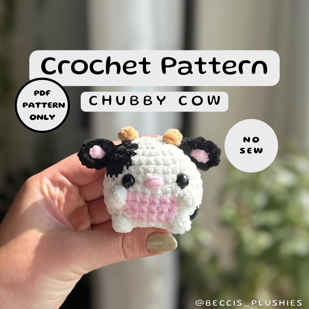 Crochet Cow Pattern - Etsy