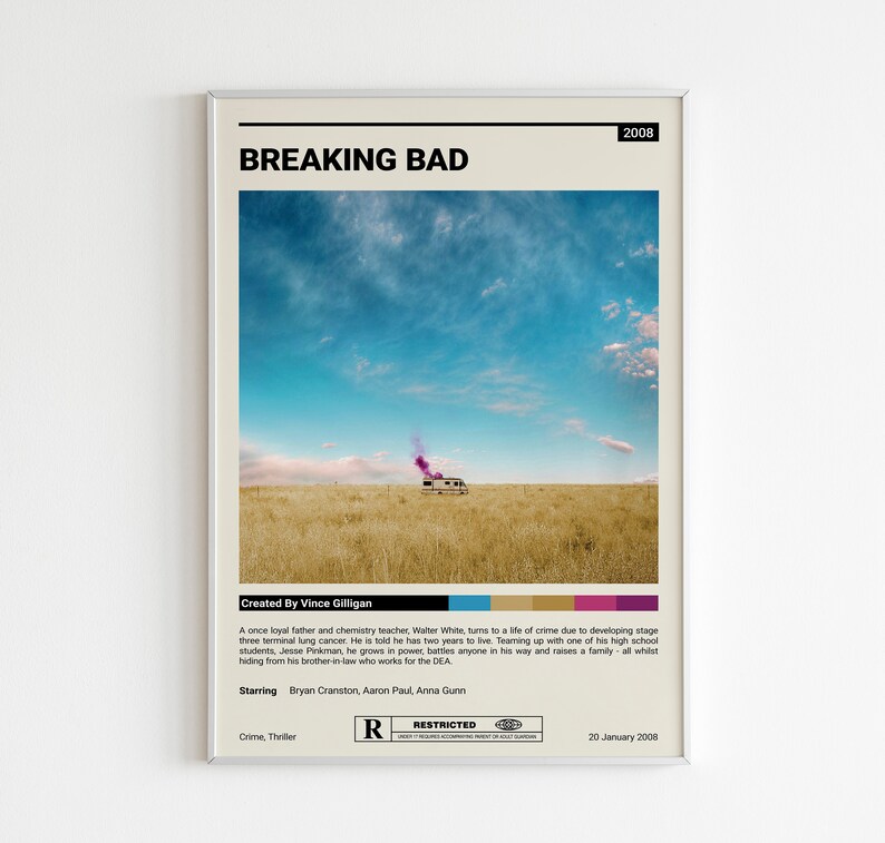 Breaking Bad Tv Series Poster TV Show Prints Vintage Retro Art Print ...