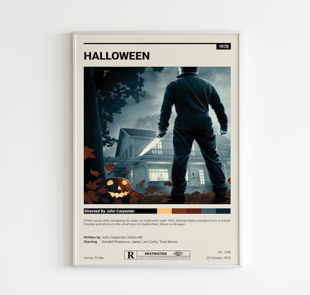 Halloween 1978 Movie Poster / Halloween Movie Poster / Halloween Poster ...