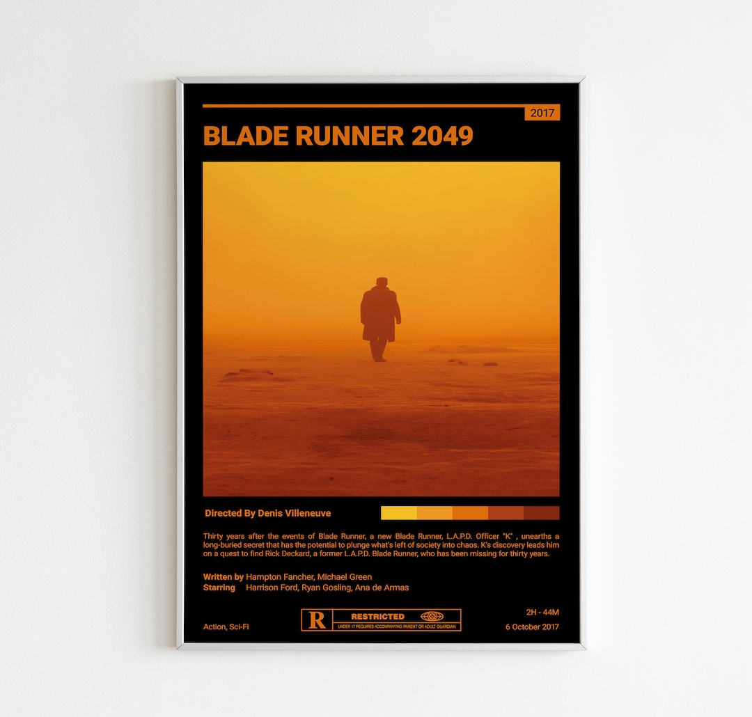 Blade Runner 2049 Movie Poster Retro Movie Poster Sci-fi - Etsy