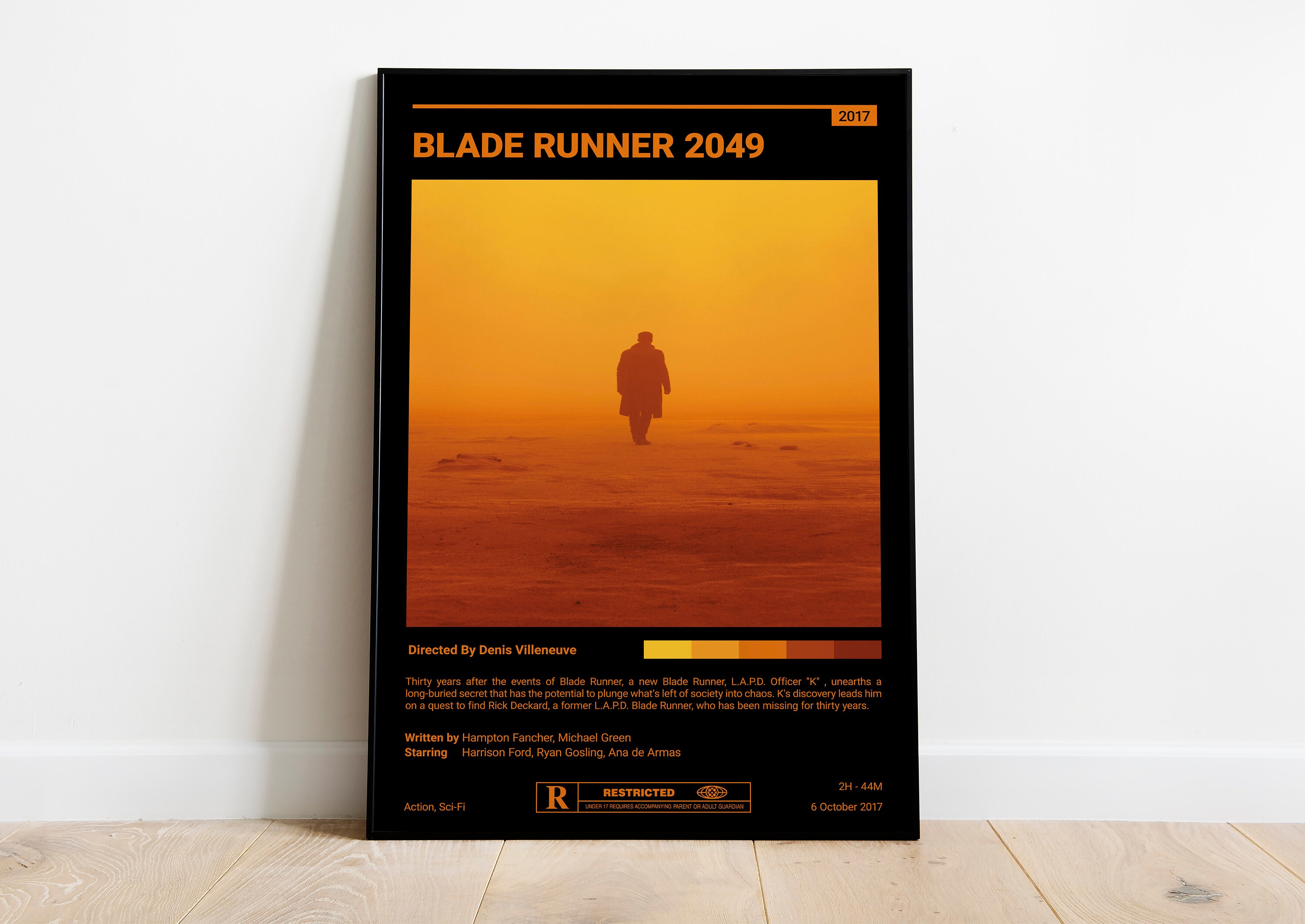 Blade Runner 2049 Movie Poster Retro Movie Poster Sci-fi - Etsy