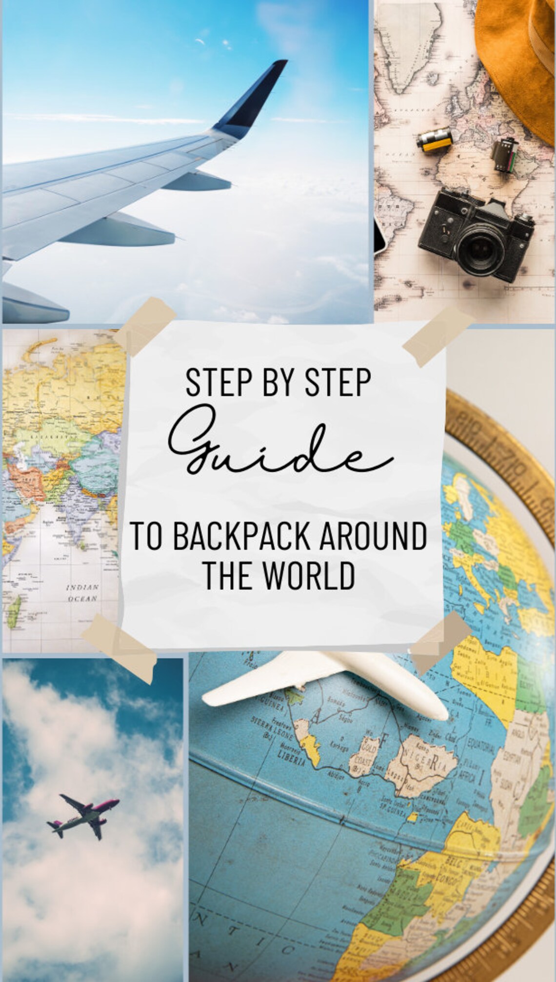 Step by Step Guide to Backpack Around the World - Etsy