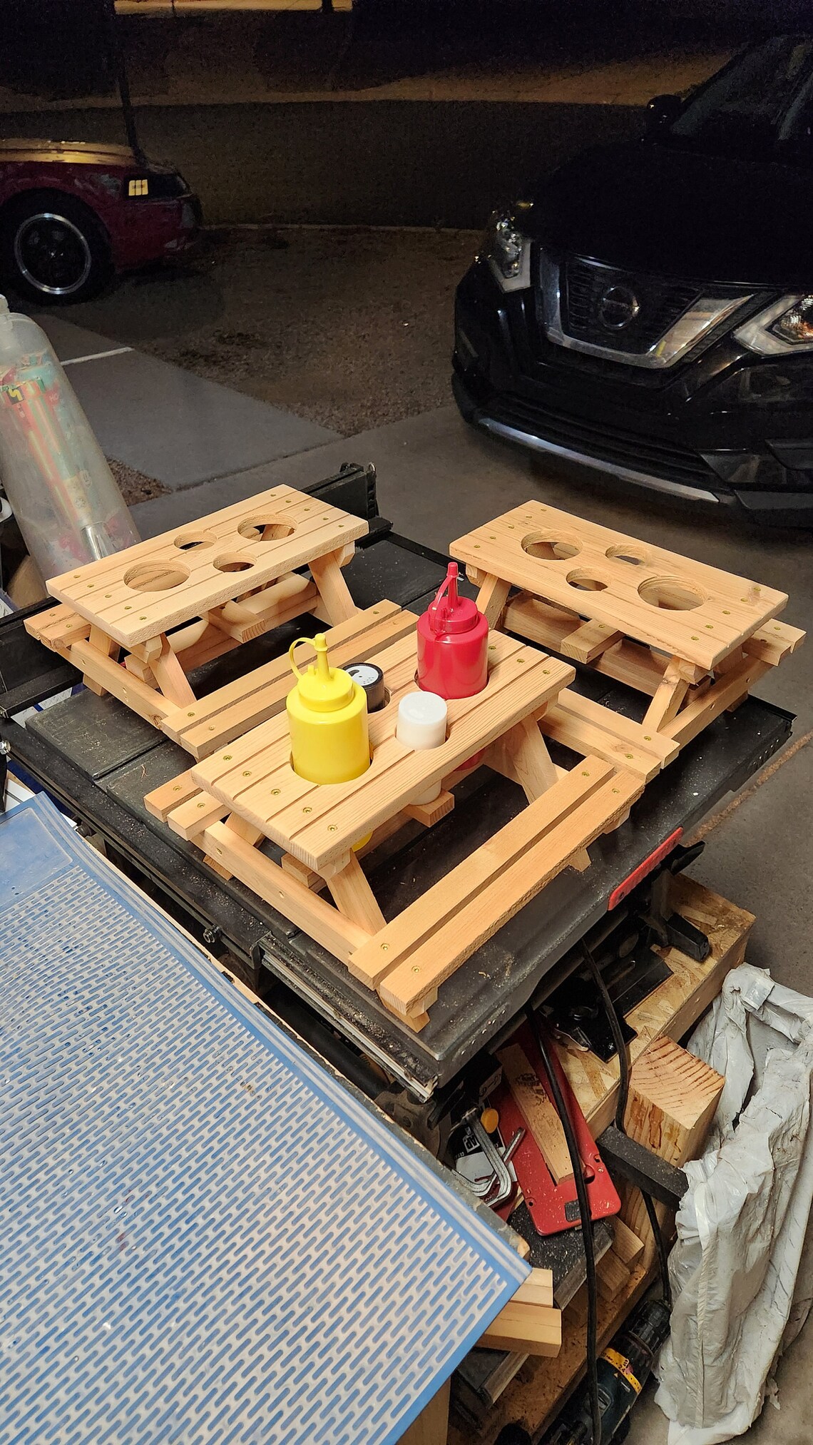 Picnic Table Condiments Holder - Etsy