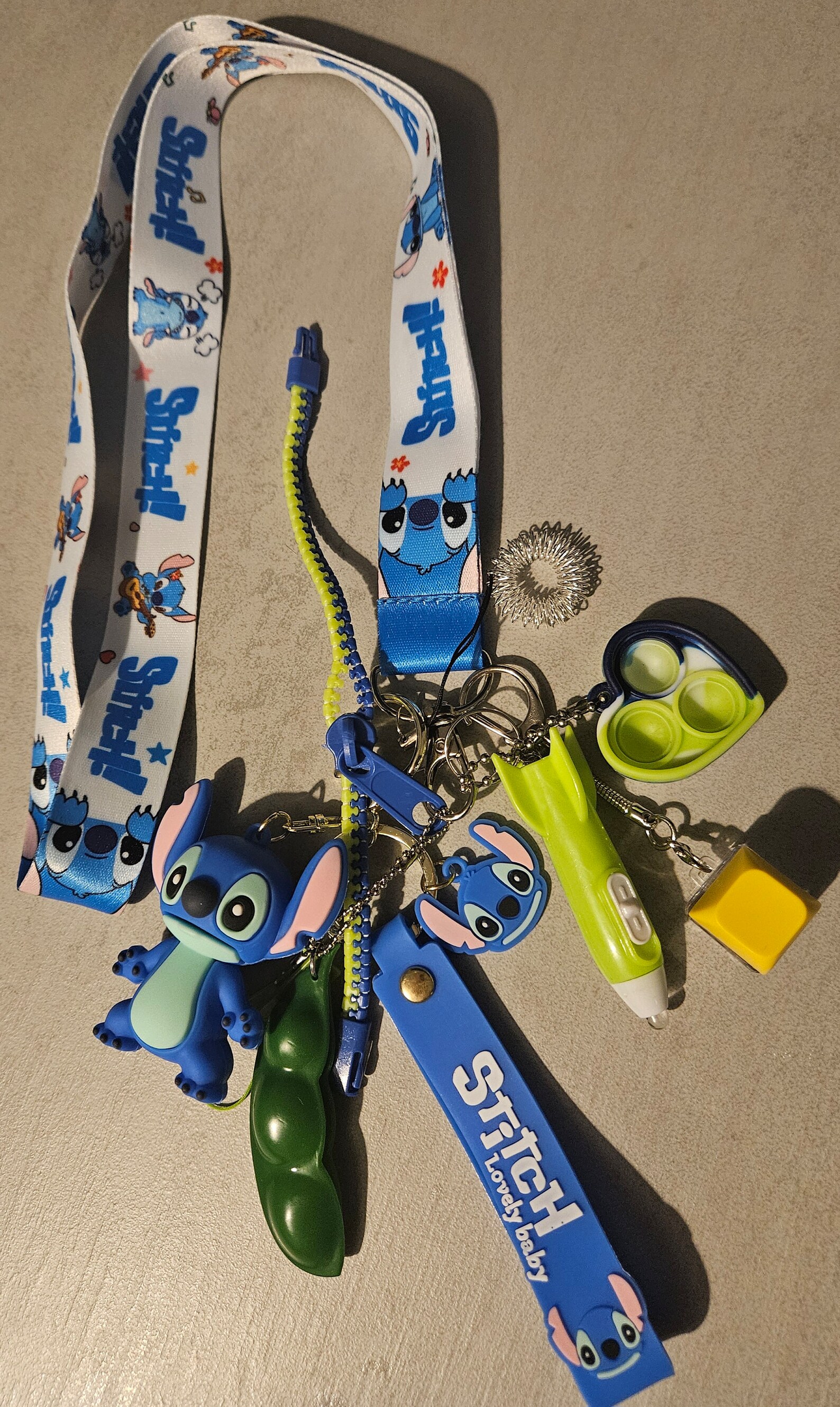 Stitch Fidget Toys, Fidget Toy Lanyard, Sensory Toys. Multiple Colours ...
