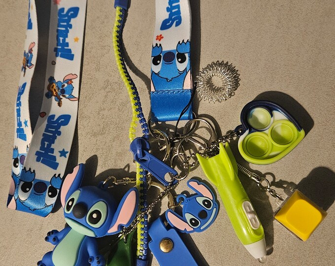 Stitch Fidget Toys, Fidget Toy Lanyard, Sensory Toys/sensory Toys - Etsy