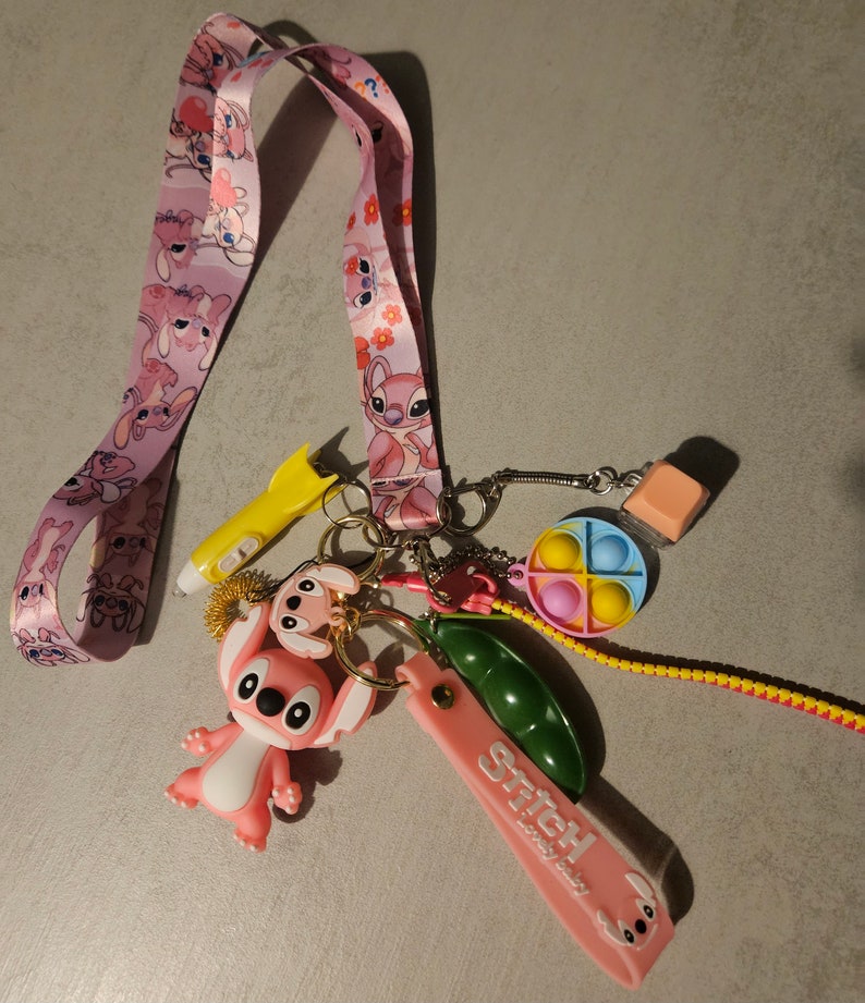 Stitch Fidget Toys, Fidget Toy Lanyard, Sensory Toys. Multiple Colours ...
