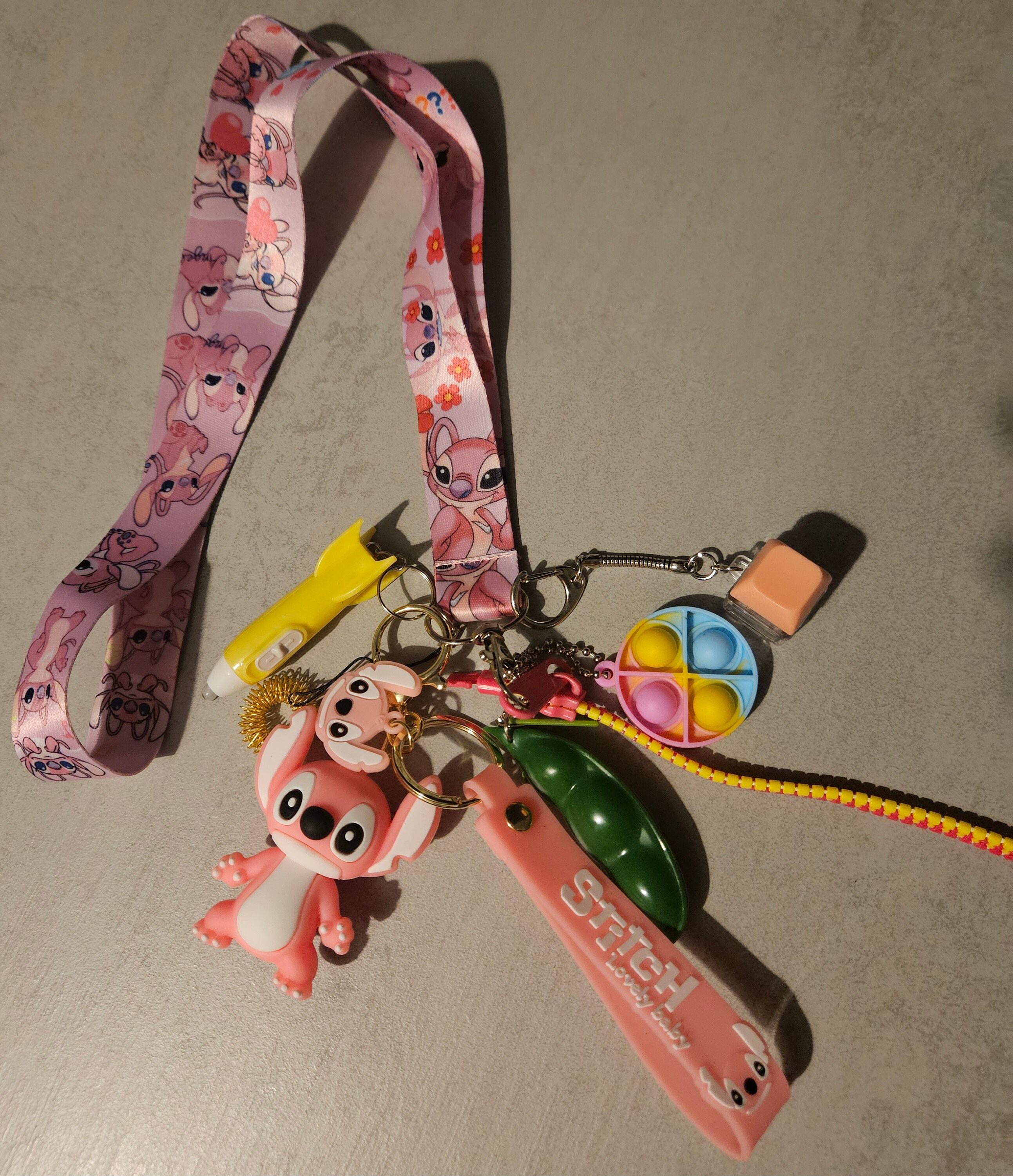 Stitch Fidget Toys, Fidget Toy Lanyard, Sensory Toys. Multiple Colours ...