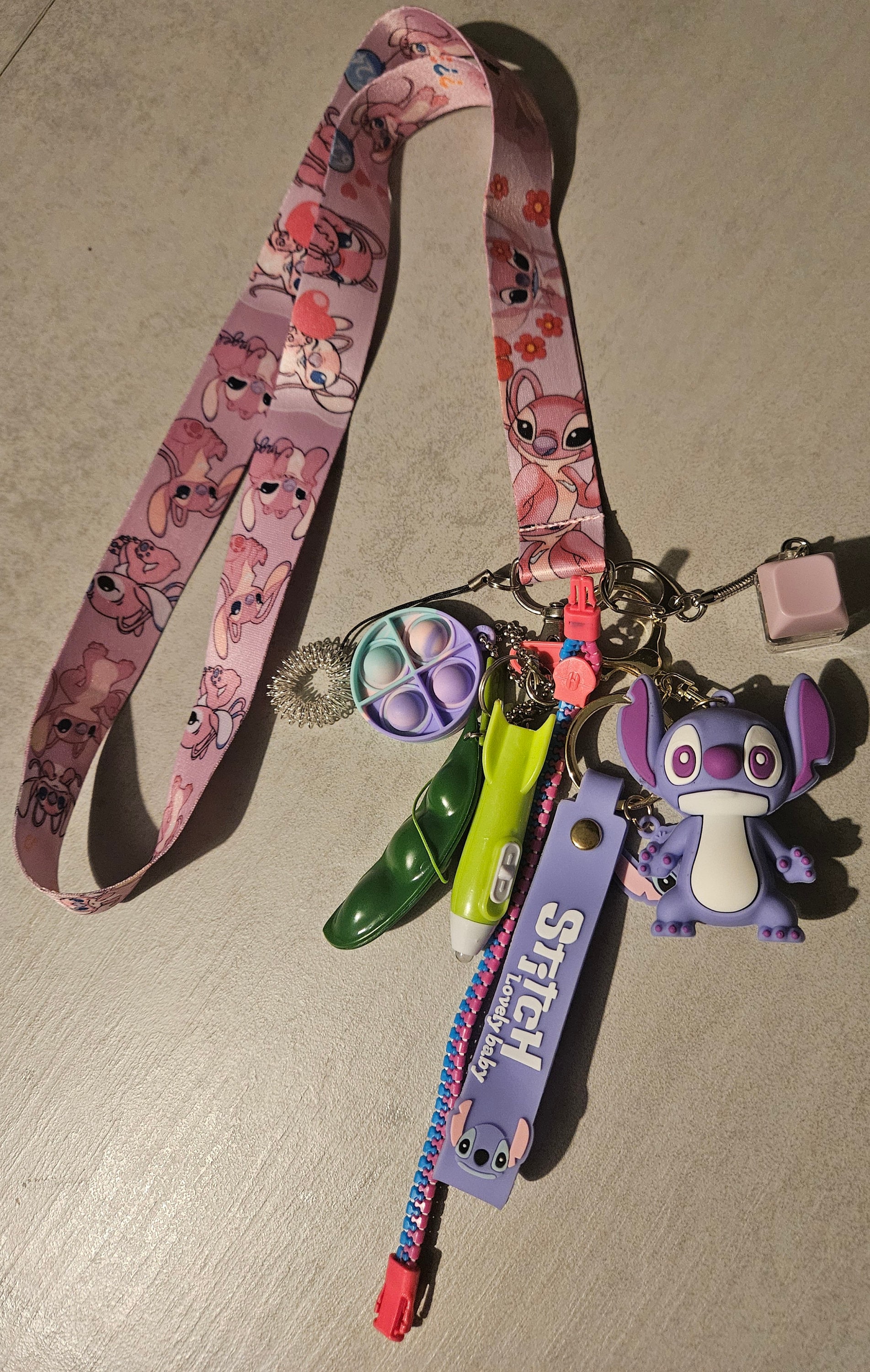 Stitch Fidget Toys, Fidget Toy Lanyard, Sensory Toys. Multiple Colours ...