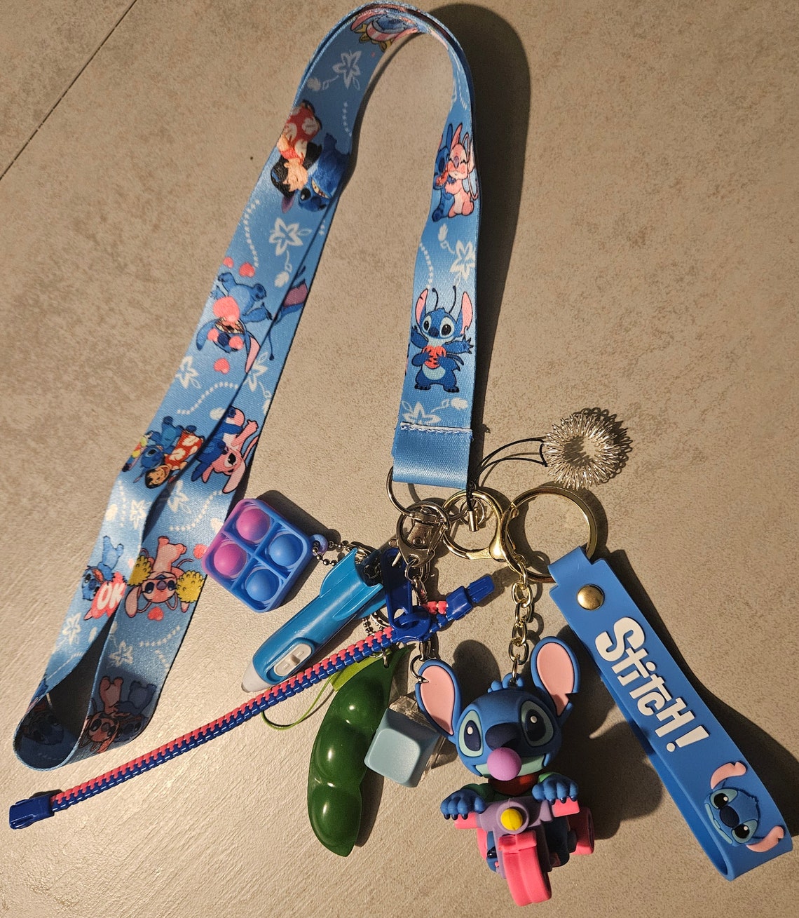 Stitch Fidget Toys, Fidget Toy Lanyard, Sensory Toys. Multiple Colours ...