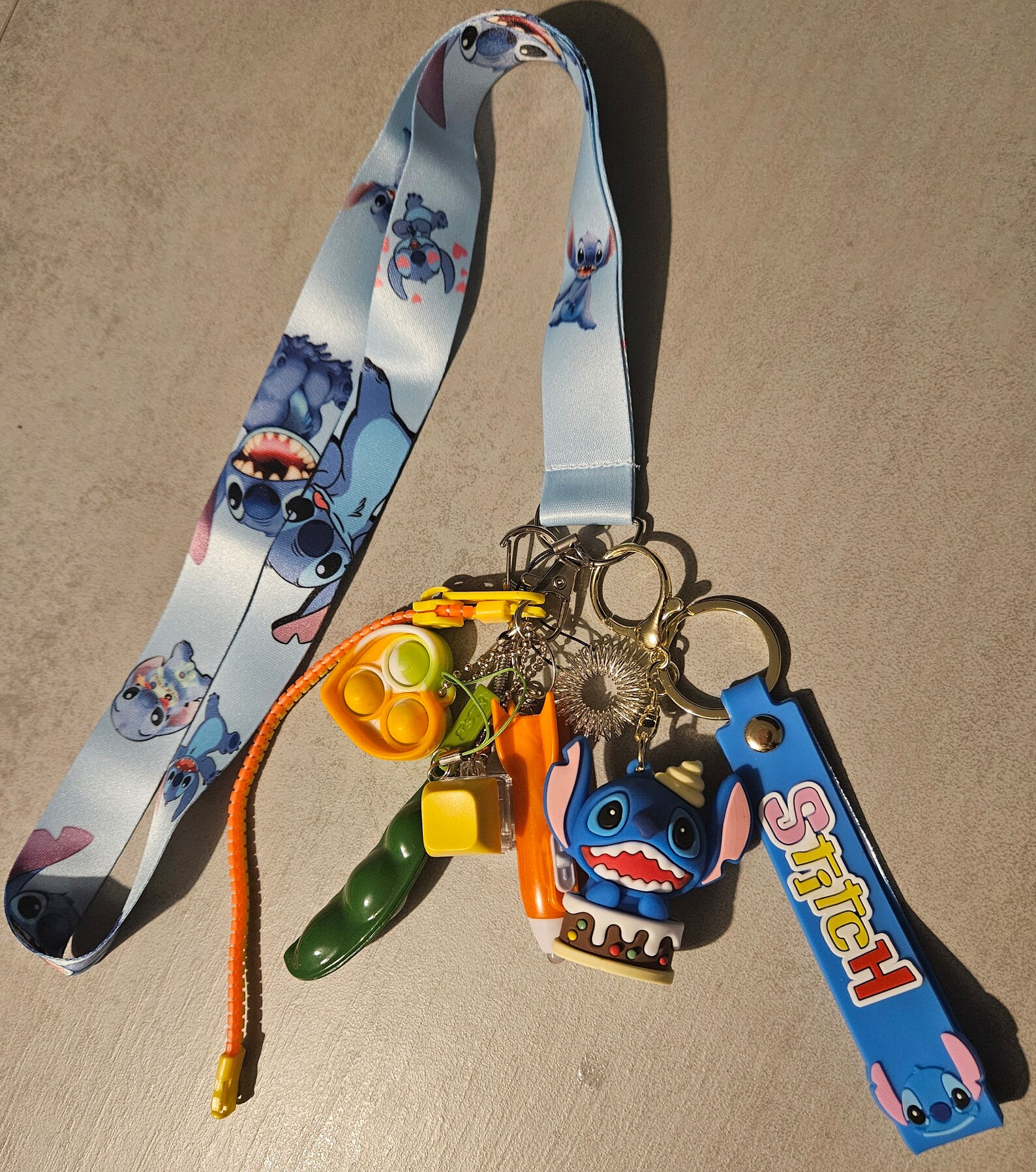 Stitch Fidget Toys, Fidget Toy Lanyard, Sensory Toys. Multiple Colours ...