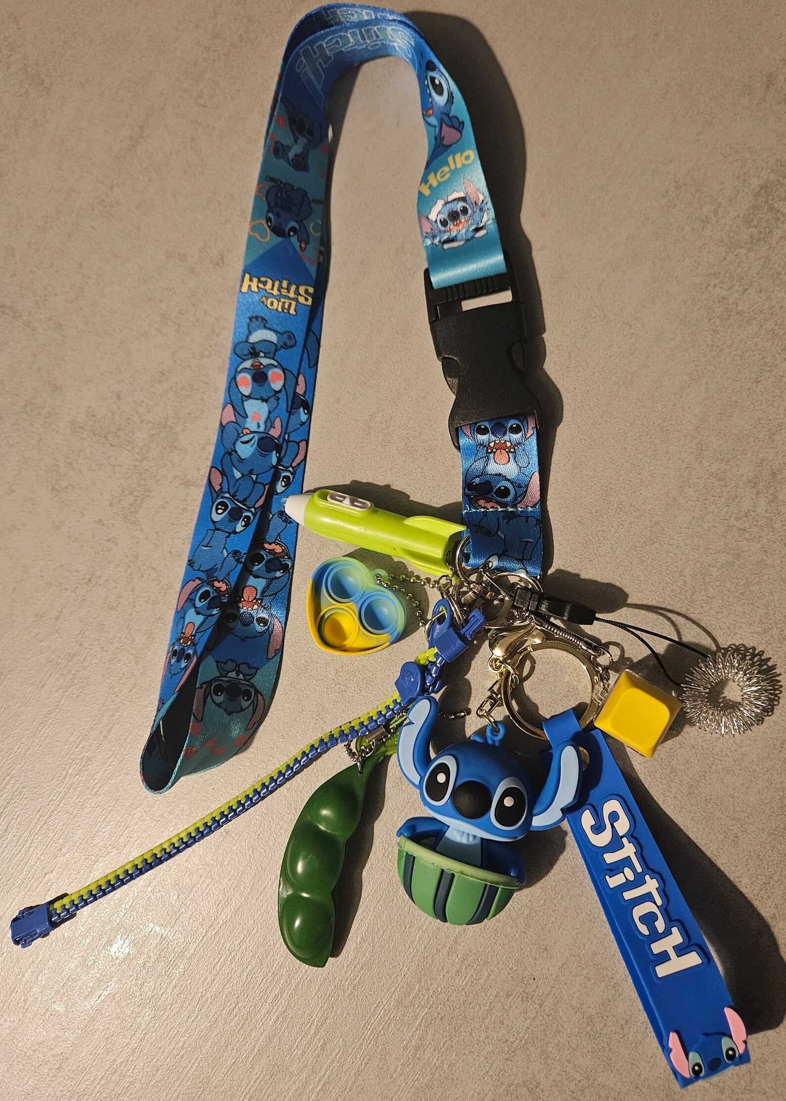 Stitch Fidget Toys, Fidget Toy Lanyard, Sensory Toys. Multiple Colours ...