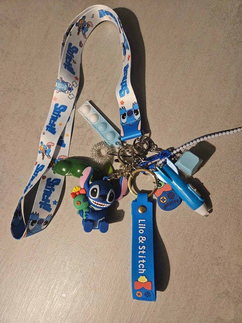 Stitch Fidget Toys, Fidget Toy Lanyard, Sensory Toys. Multiple Colours ...