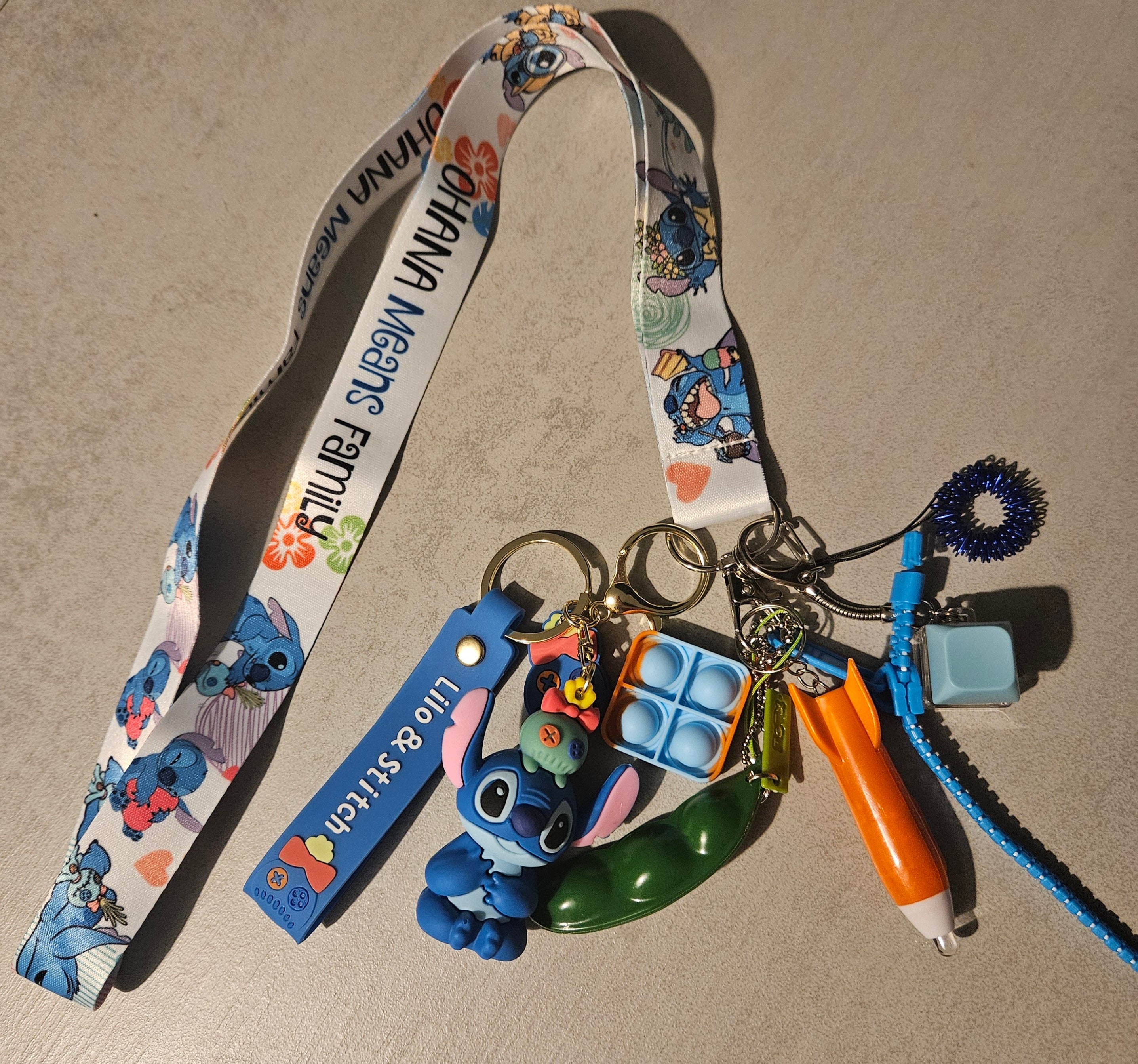 Stitch Fidget Toys, Fidget Toy Lanyard, Sensory Toys. Multiple Colours ...