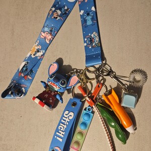 Stitch Fidget Toys, Fidget Toy Lanyard, Sensory Toys. Multiple Colours ...