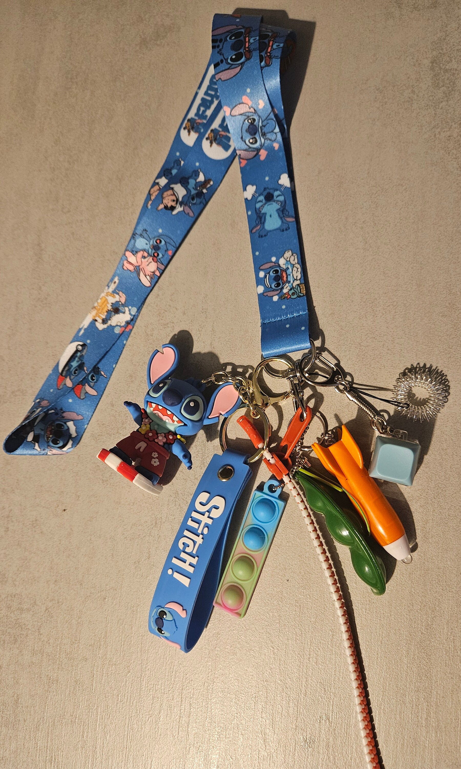 Stitch Fidget Toys, Fidget Toy Lanyard, Sensory Toys. Multiple Colours ...
