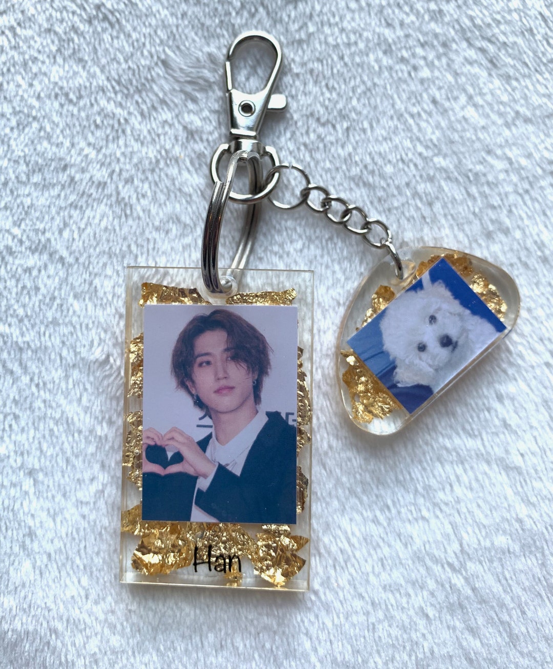 Keychain:stray Kids With Their Pet Keychain of Your Bias and Pet Soonie ...