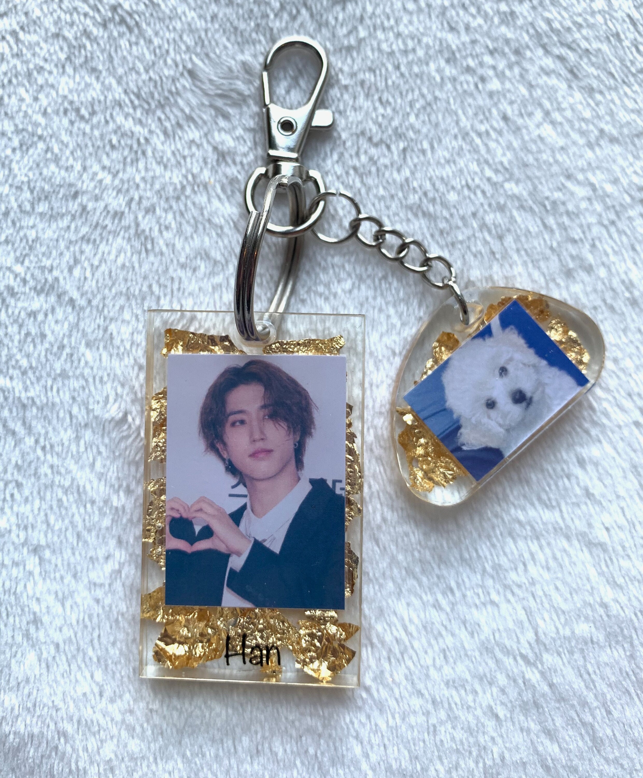Keychain:stray Kids With Their Pet Keychain of Your Bias and Pet Soonie ...