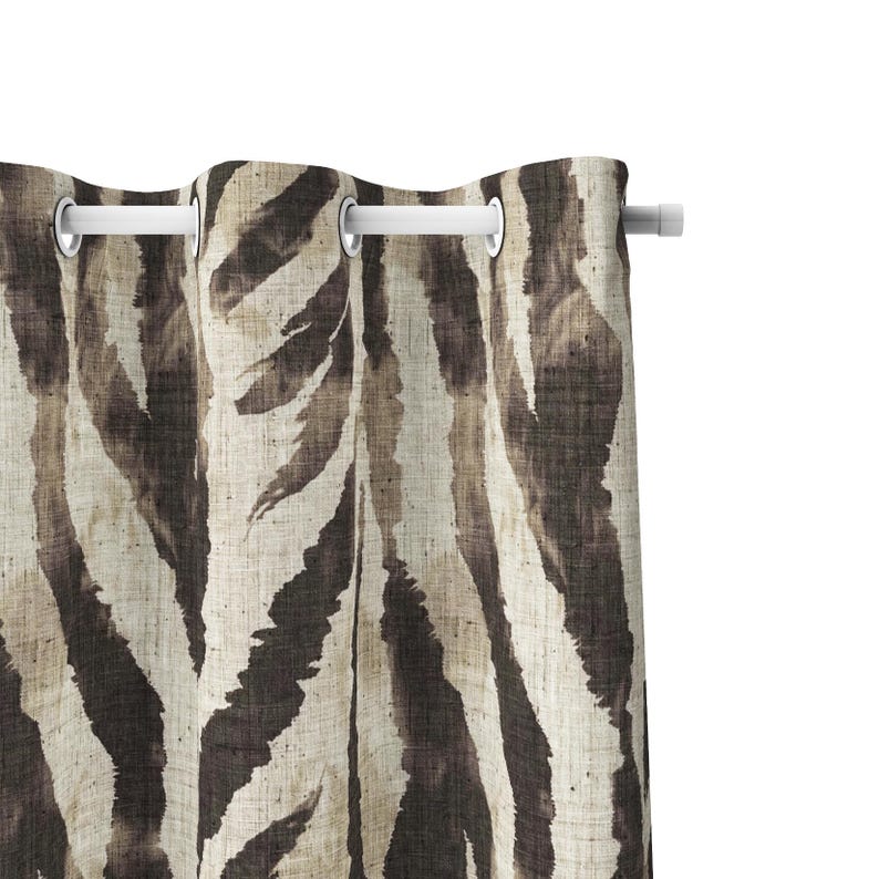 Abstract Safari Model Curtain Panels, Zebra Crossing Sitting Room ...