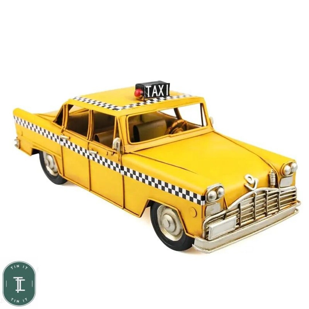Vintage New York Cab Metal Model, Yellow Taxi, Gift, Handmade, Birthday ...