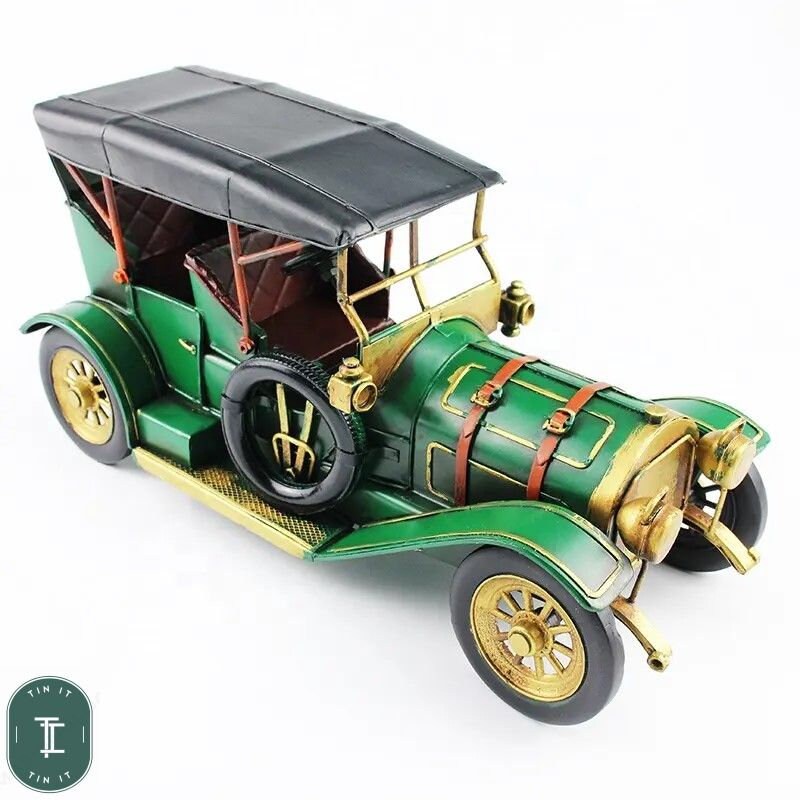 Handmade Vintage Green Car Metal Model: Collector Decor - Etsy